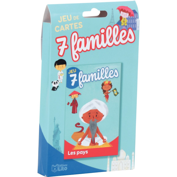 EDITIONS LITO Jeu de 7 familles les pays - prix pas cher chez iOBURO