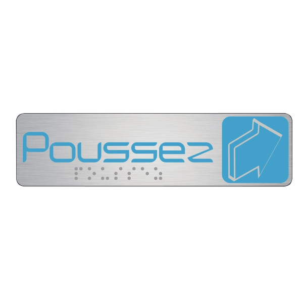 WONDAY Plaque en aluminium avec fixation adhésive, format 4,5x17 cm ...
